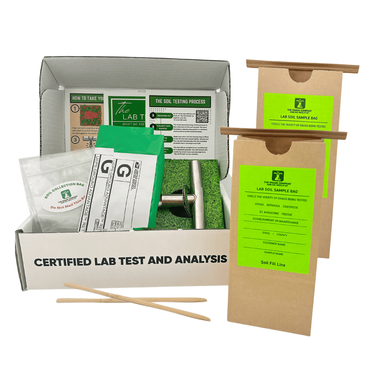 Front & Back Yard Soil Test Kit | The Grass Company